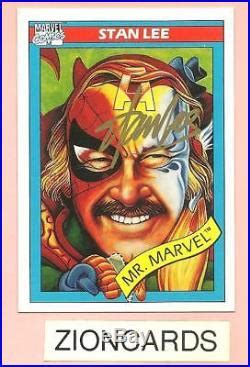 Marvel Trading Cards Stan Lee On Card Auto Autograph Signed 1990