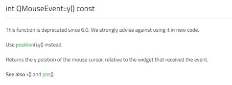 Deprecationwarning Function ‘qmouseeventx Const‘ Is Marked As Deprecated Please Check The