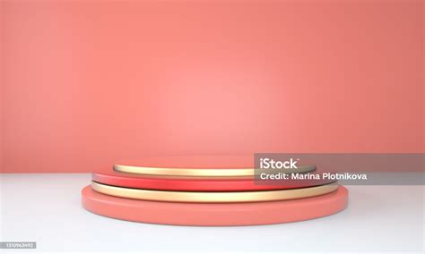 기하학적 모양의 3d 렌더링 스튜디오 바닥에 연단 제품 프레젠테이션을 위한 플랫폼 배경 모의 0명에 대한 스톡 사진 및 기타 이미지 Istock