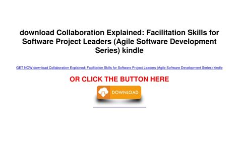 Ppt Download Collaboration Explained Facilitation Skills For Software Project Leade