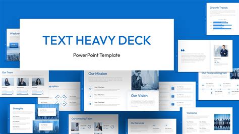 Text Heavy Powerpoint Deck Template Business Presentation Templates Powerpoint Templates
