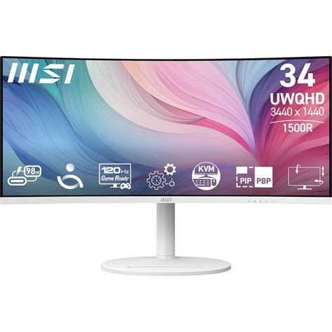 Msi Monitor De Computador Md342cqpw 864 Cm Va 3440 X 1440 Uwqhd