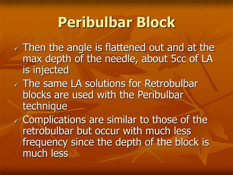 Ppt Peripheral Blocks 4 Eye Blocks And Airway Blocks Powerpoint Presentation Id 240158