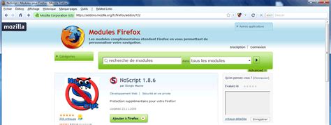 Bloquer Toutes Exécutions De Scripts Dans Firefox Avec Lextension Noscript