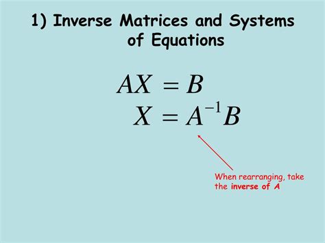 PPT Inverse Matrices And Systems PowerPoint Presentation Free Download ID