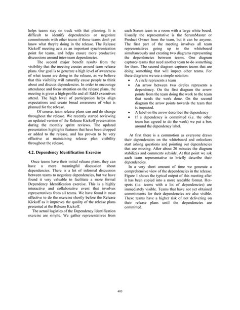 dependency management in a large agile environment pdf operating systems computer software