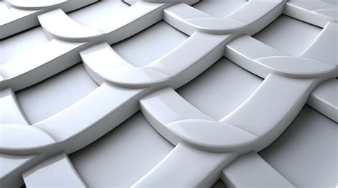 continuous geometric pattern with overlapping circular rings on clean