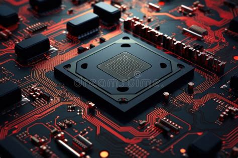 digitalization processor generate ai stock image image of computer design 290878137