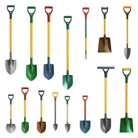 Garden Spade Vector Set White Background Isolated A High Premium Ai Generated Vector