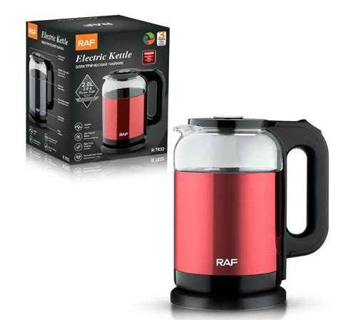 Купить электрический чайник Raf R 7832 Металл пластик по низкой цене отзывы фото