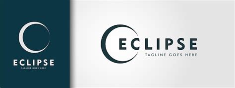 Premium Vector Eclipse Logo Design Inspiration Eclipse Negative Space