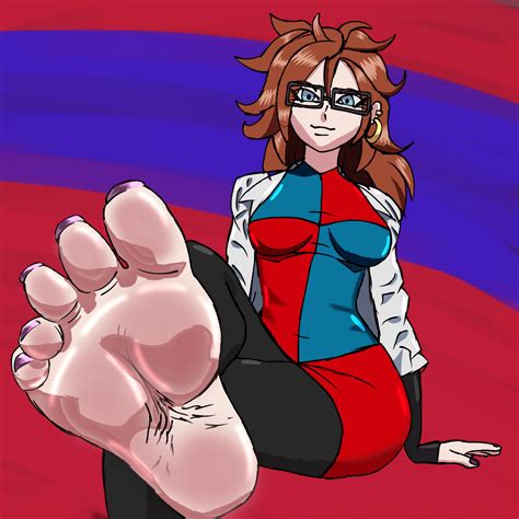 My Drawing Of Android 21 Feet By Neon4eva200 On Deviantart