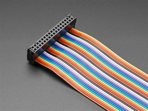 Rainbow 34 Pin Dual Row Idc Floppy Ribbon Cable 30cm Long Id 5453 Adafruit Industries