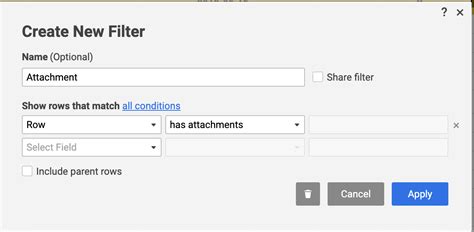 Filter Rows Based On Attachment Smartsheet Community