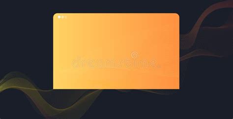 Modern Web Browser Window Internet Empty Page Ui Template Horizontal Stock Vector Illustration