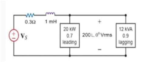 Solved Calculate The Vs Rms Voltage Value And The Active And Chegg Com