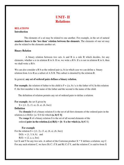 Relation And Mapping Pdf Function Mathematics Set Mathematics
