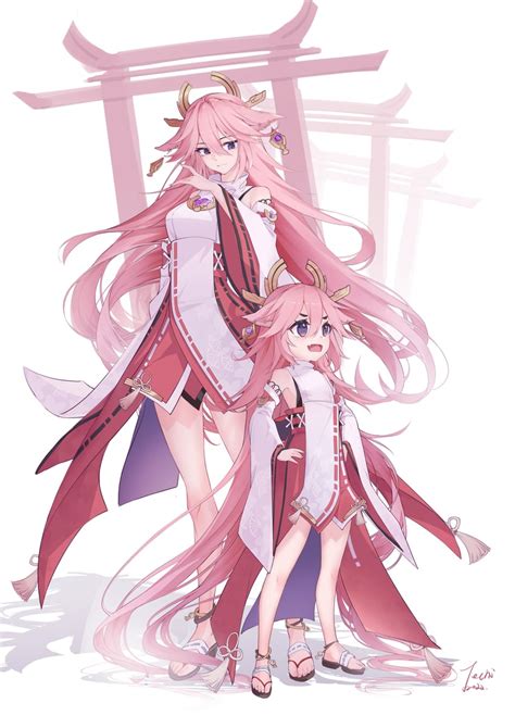 Yae Miko Genshin Impact Drawn By Joehi Danbooru