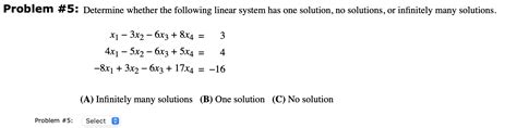 Solved Problem Determine Whether The Following Linear Chegg