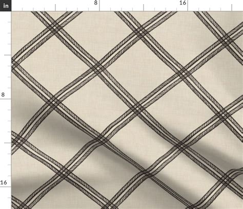 Hand Drawn Checker Fabric Spoonflower