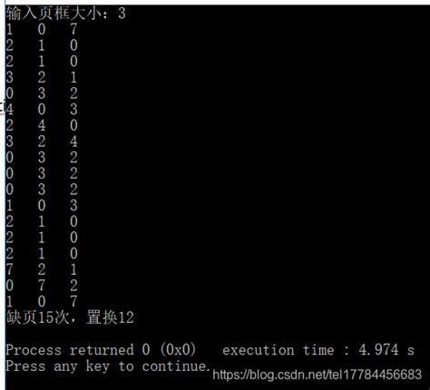 Fifo页面置换算法简单实现 Csdn博客