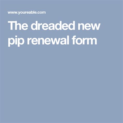 The Dreaded New Pip Renewal Form Theory Test Renew Driving Theory Test