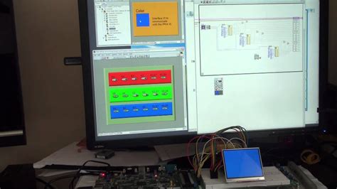 Using Labview Fpga With The Spartan 3e To Drive Tft Screen Youtube