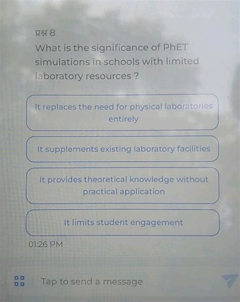 8 What Is The Significance Of Phet Simulations In Schools With Limited Laboratory Resources It