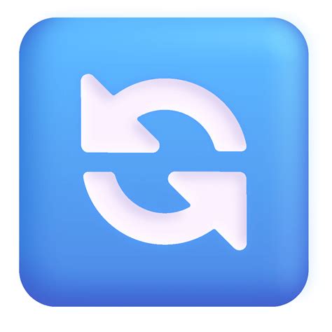 counterclockwise arrows button 3d icon fluentui emoji 3d iconpack
