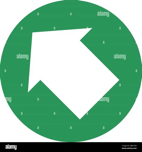 Pointer Arrow In Modern Flat Style Arrow Button Isolated On White