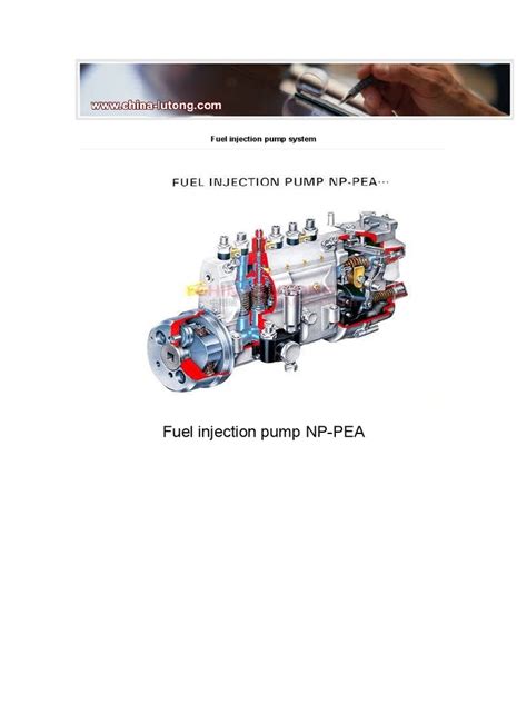 Fuel Injection Pump System Pdf