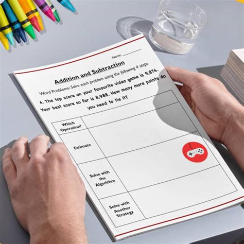 Addition And Subtraction Word Problems Estimate Standard Algorithm