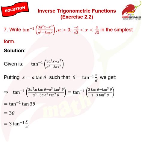 ncert solutions class 12 chapter 2 inverse trigonometric functions
