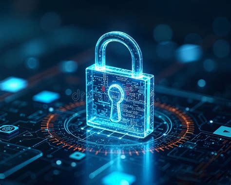 Cybersecurity And Digital Protection Stock Illustration Illustration Of Encryption Futuristic