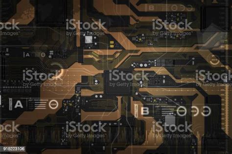 3d 렌더링 Cpu 칩셋 프로세서 전자 요소와 인쇄 회로 기판 Cpu에 대한 스톡 사진 및 기타 이미지 Cpu 공학