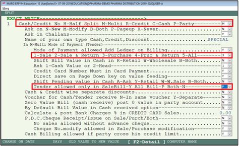How To Enable Mode Of Payment Window In Purchase Bill In Marg Software