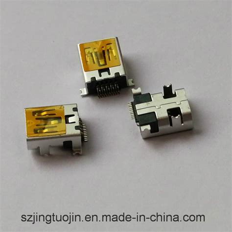 Mini Usb 10 Pin Connector Dip Smt Female Connector And Mini Usb
