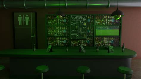 Artstation Bar Cafe Restaurant Pub Game Assets