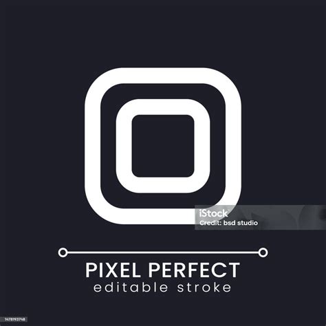 배경 템플릿 픽셀 완벽한 흰색 선형 Ui 아이콘 어두운 테마 개념에 대한 스톡 벡터 아트 및 기타 이미지 개념 검은색 그래픽 사용자 인터페이스 Istock