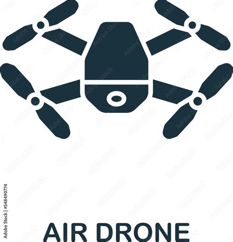 Air Drone Icon Monochrome Simple Smart Technology Icon For Templates Web Design And