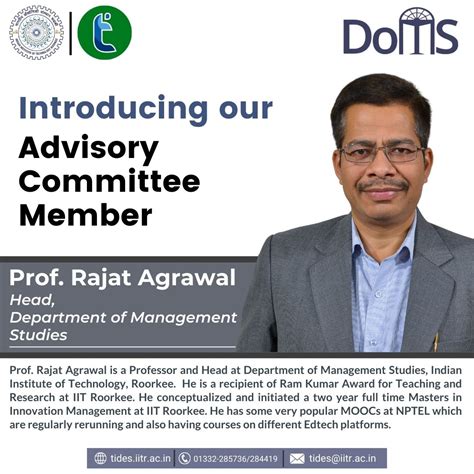 I Am Pleased To Be Part Of Innovation And Startup Ecosystem At Iit Roorkee It Is Our Duty To