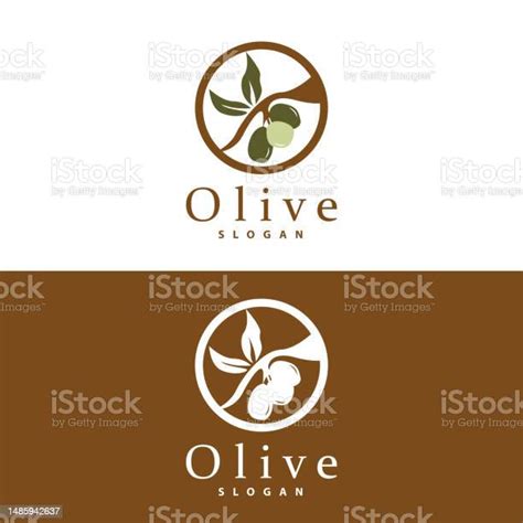 올리브 오일 로고 올리브 잎 식물 허브 정원 벡터 간단한 우아한 고급스러운 아이콘 디자인 템플릿 그림 0명에 대한 스톡 벡터 아트 및 기타 이미지 Istock