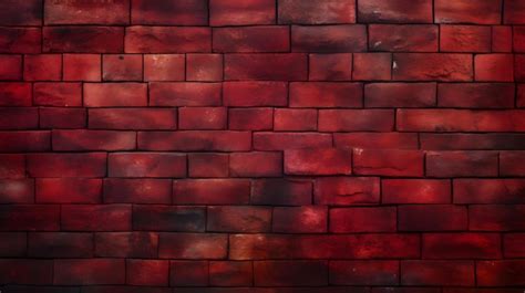 Premium Photo Close Up Of A Brick Wall In Ruby Colors