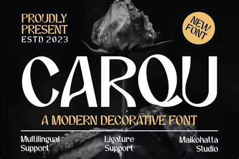 Carqu Modern Decorative Font Download Premium Font