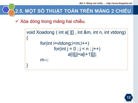 Bai Giang Mang Mot Chieu Trong Lap Trinh C Ppt