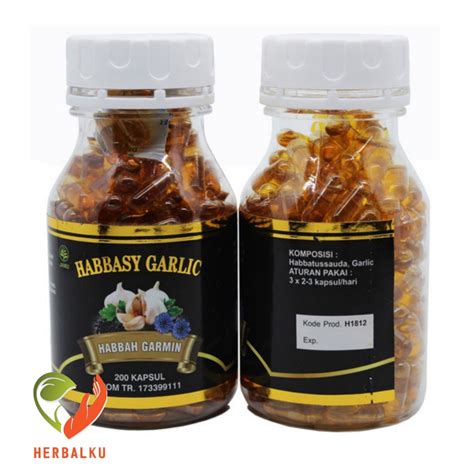 Jual Habbasyi Garlic Habbah Garmin 200 Kapsul Original Habbatusauda