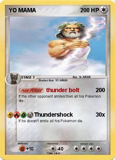 Pokémon Yo Mama 449 449 Thunder Bolt My Pokemon Card