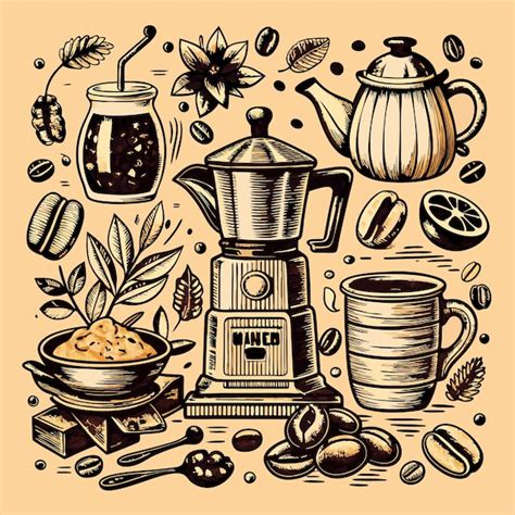 A Poster With A Picture Of A Blender And Other Items Premium Ai Generated Vector