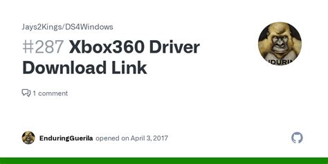 xbox360 driver download link · issue 287 · jays2kings ds4windows · github