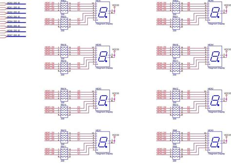 Hex To 7 Segment Decoder Circuit Diagram